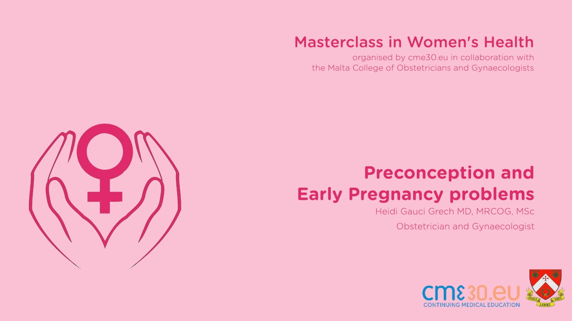 Preconception and early pregnancy complications - myCME